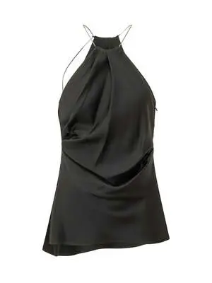 Victoria Beckham Draped Halter Neck Top