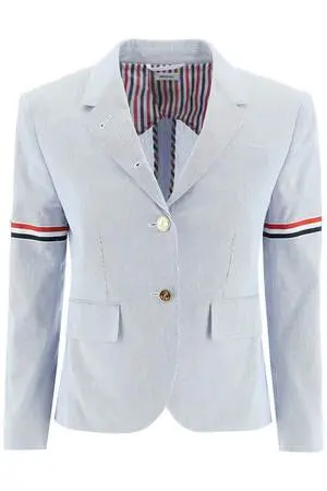 Thom Browne Tailored Jacket For All Seasons - Navy
