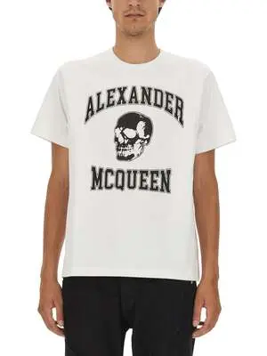 Alexander McQueen Logo Printed Crewneck T-shirt