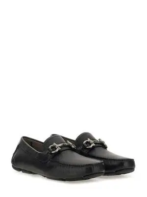 FERRAGAMO Gancini Driver Ornament Loafers