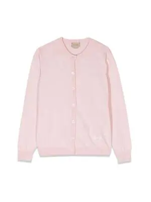 Gucci Wool And Cashmere-blend Cardigan - Pink