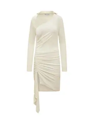 Off-White Chic Mini Suit Dress - White