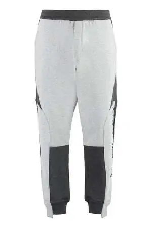 Alexander McQueen Logo Printed Colourblock Track Pants - Grey