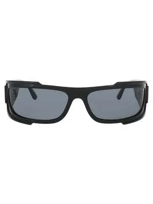 Versace Versace Rectangular Nylon Sunglasses Black - Smoke