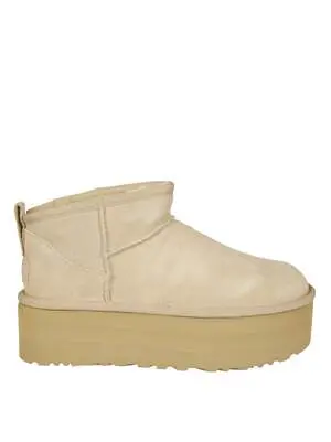 UGG Classic Ultra Mini Platform Boots - Beige