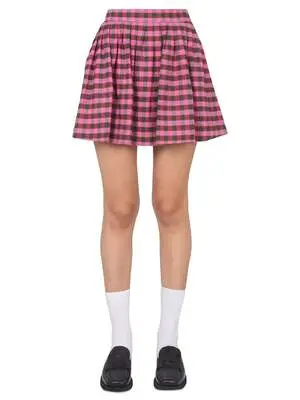 Kenzo High-waisted Check-pattern Skirt
