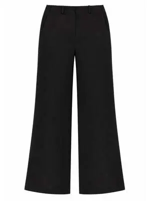 Theory Fluid Wide-leg Trousers - Black