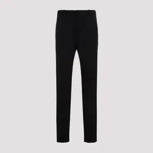 Saint Laurent Tuxedo Pants In Grain De Poudre
