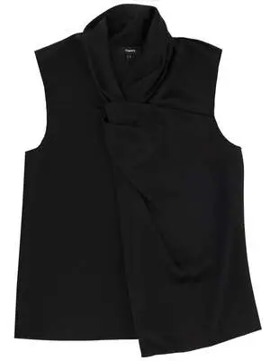 Theory Twisted Sleeveless Top - Black