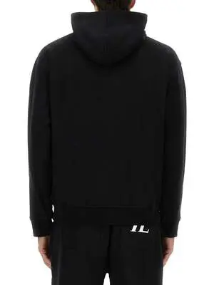 Helmut Lang Cotton Crew Neck Hoodie - Black