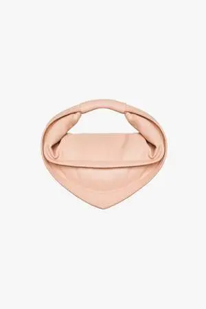 FEDERICO CINA Mini Lamb Leather Handbag With Top Handle And Removable Strap