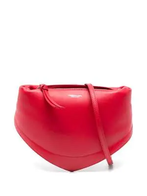 FEDERICO CINA Mini Thembskin Handbag With Reinforced Handle And Zip Closure - Black
