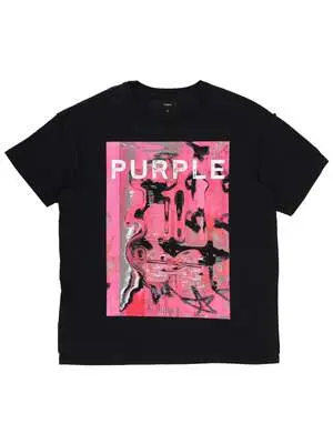 PURPLE BRAND Graphic Print Cotton T-shirt