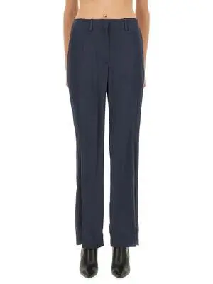 Theory Silk Effect Recycled Polyester Trousers