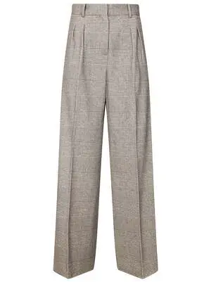 CIRCOLO 1901 Tailored Trousers With Double Pleats - Marrone