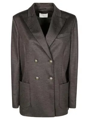 CIRCOLO 1901 Double-breasted Wool Jacket For - Marrone