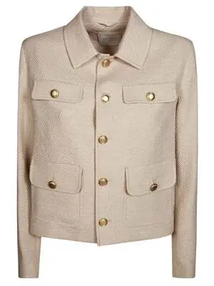 CIRCOLO 1901 Cropped Jacket Bistretch - Beige