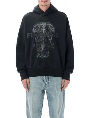 Fear Of God Graphic Hooded Cotton Fleece Sweater
