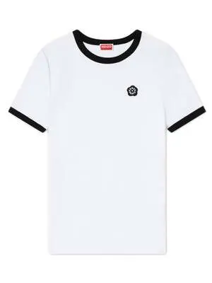 Kenzo Boke Flower 2.0 Ribbed Fitted T-shirt - Bianco