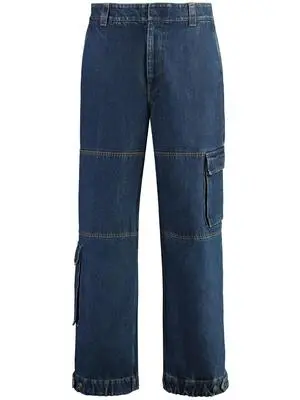 Gucci Denim Trousers With Web Detail