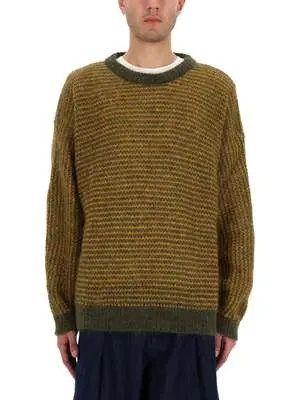 You Must Create Crew Neck Wool Blend Sweater - Green