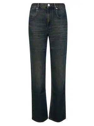 Isabel Marant Étoile Logo Patch Flared Jeans