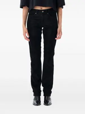 MARANT ETOILE Isabel" Eco Leather Straight-leg Pants - Black