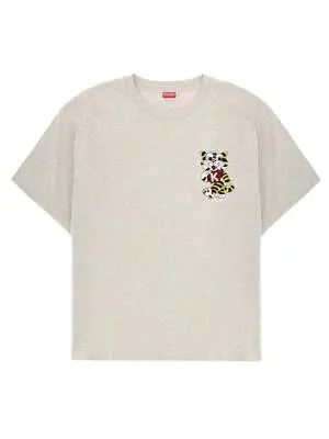 Kenzo Graphic Cotton T-shirt - Grey