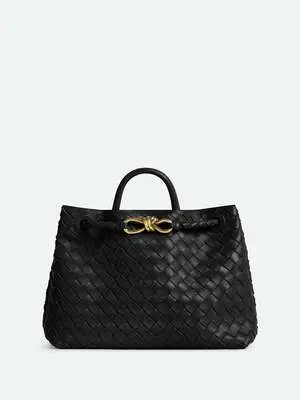 Bottega Veneta Elegant Mini Handbag With Structured Interior 25 Cm X 32 Cm - Black