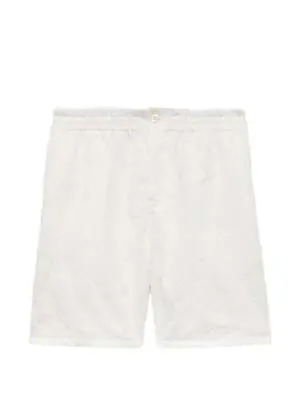 Kenzo Textured Bermuda Shorts - Offwhite
