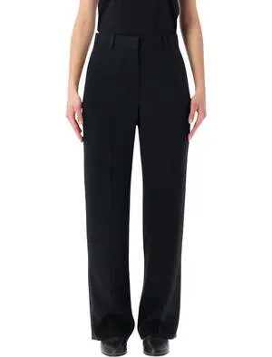 Isabel Marant Étoile Wide Tapered Leg Trousers - Black