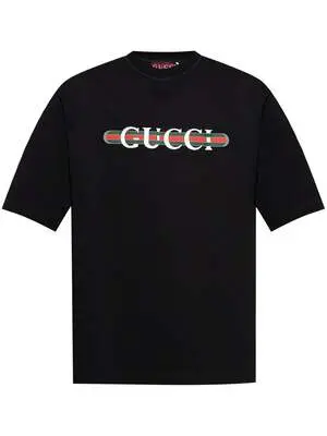 Gucci Cotton Jersey T-shirt With Web Print Size