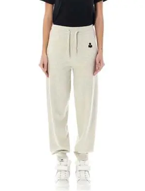 MARANT ETOILE Kira Intarsia-knit Track Pants - Grey