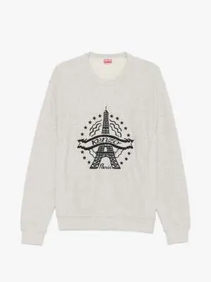 Kenzo Graphic Crewneck Sweatshirt - Palegrey