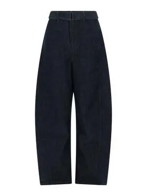 LEMAIRE Twisted Belted Pants - Blue