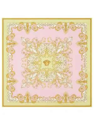 Versace Spring Barocco Printed Silk Scarf - Multicolour