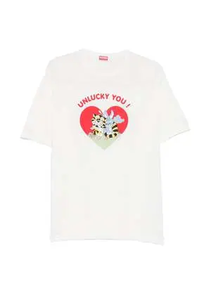 Kenzo Casual Short Sleeve Graphic Tee Size - Bianco