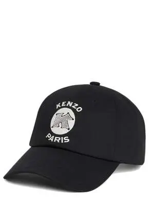 Kenzo 6-panel Adjustable Cap With Emblem - Nero