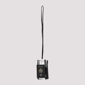 Balenciaga Passport Holder With Phone Slot - Black