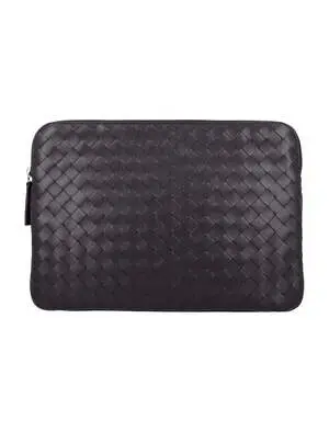Bottega Veneta Small Intrecciato Document Case With Wristlet - Fondant