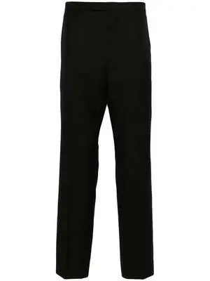 Gucci Wool Silk Twill Pants - Black