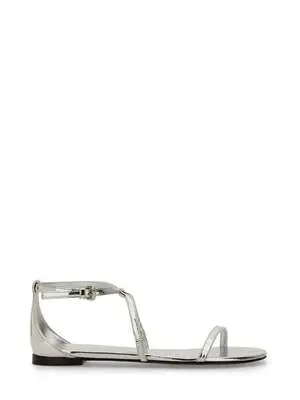 Alexander McQueen Strappy Metallic Sandals