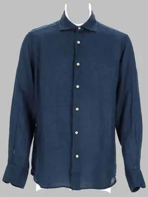 MC2 SAINT BARTH Linen Button-front Shirt - Blue