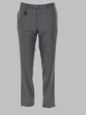 Incotex Classic Wool Trousers For - Grey