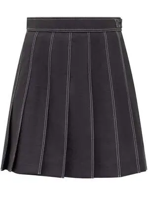 Thom Browne Chic Mini Skirt - Navy