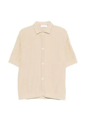 LARDINI Short Sleeve Button-up Shirt Size