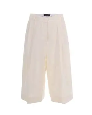 Fabiana Filippi Pleated Wide Leg Trousers - Burro