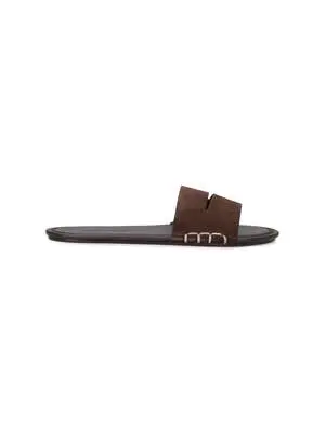 JW Anderson Leather Slides - Brown