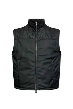 Gucci Gg Heavy Nylon Gilet - Black