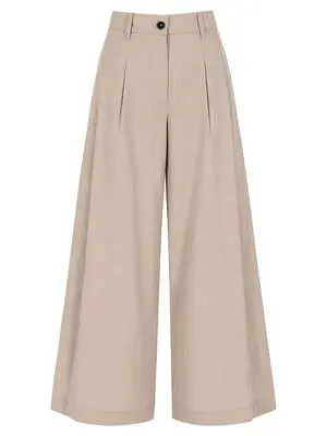 NINE:INTHE:MORNING High-waisted Pleated Wide-leg Trousers
